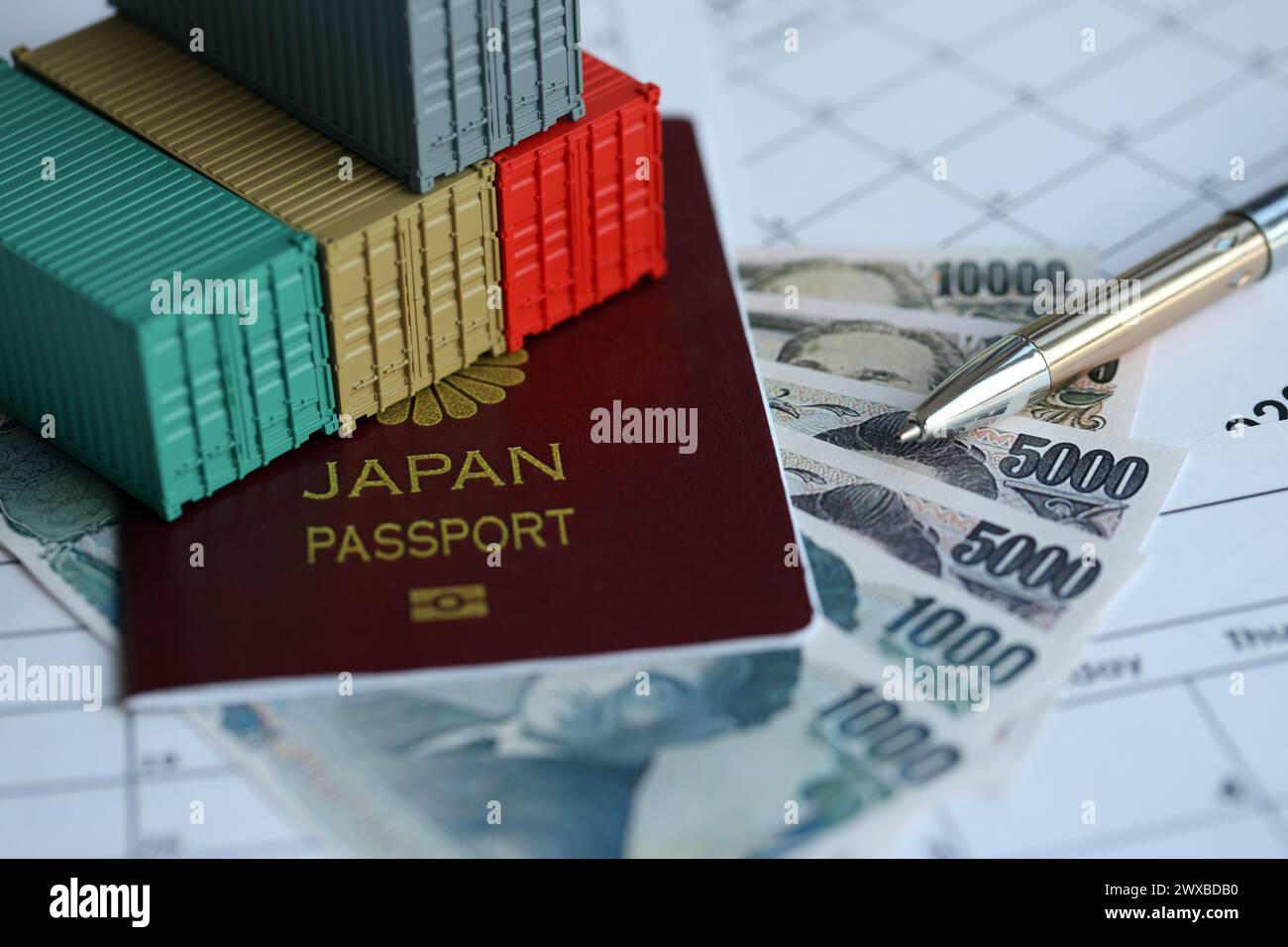 Global business container cargo ship in import export business logistic ...