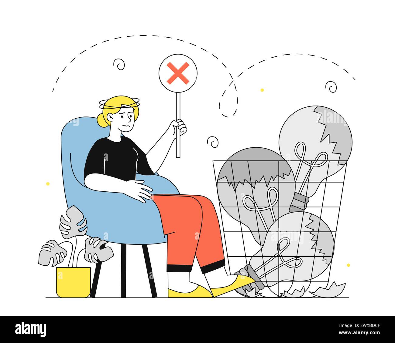 Poor planning design Stock Vector Images - Alamy