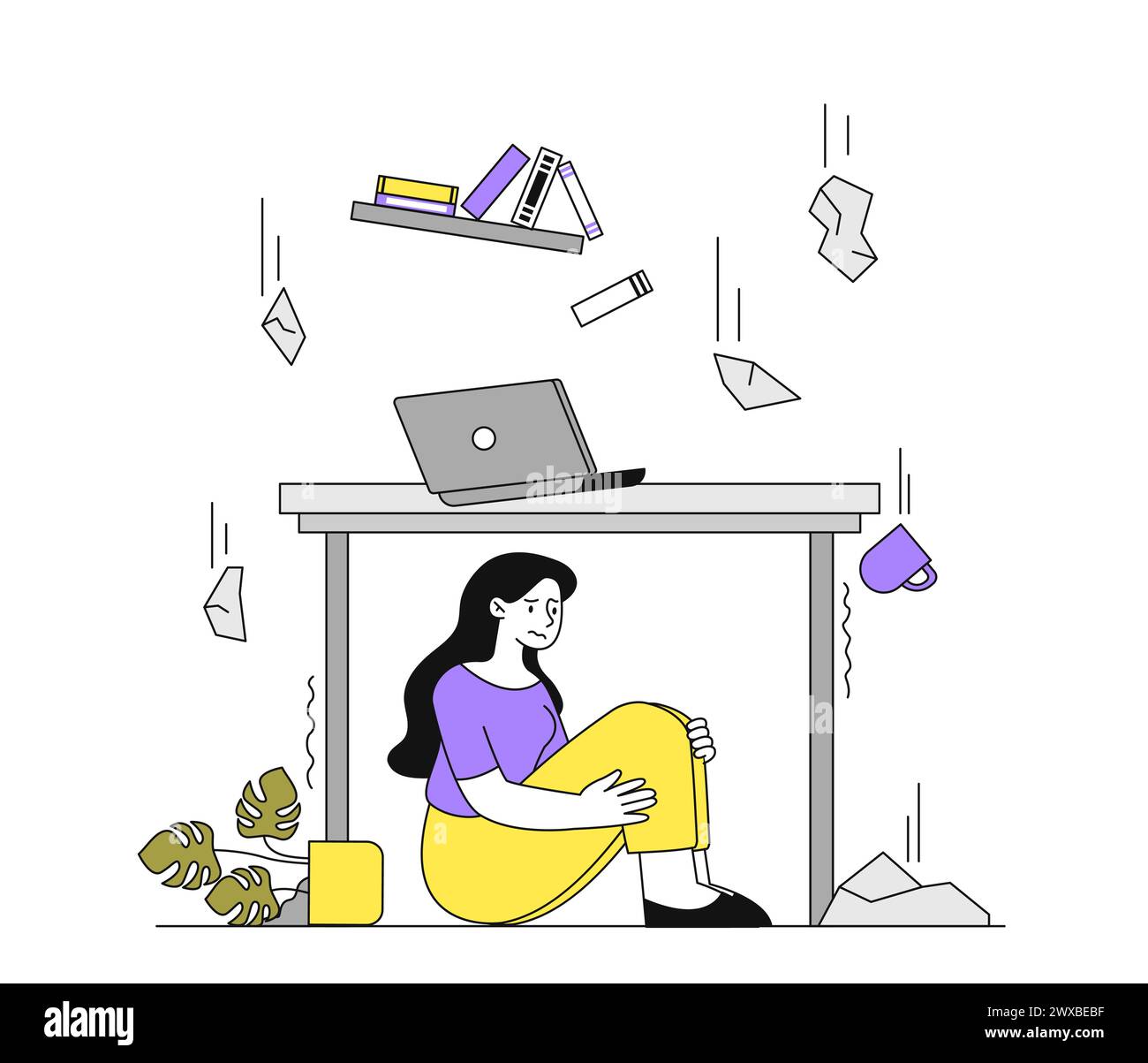 Earthquake table Stock Vector Images - Alamy