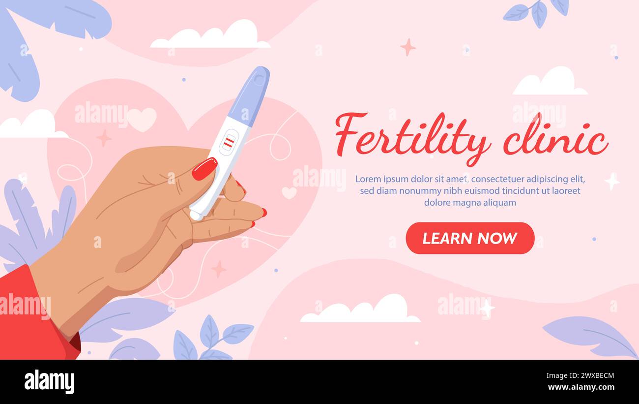 Fertility clinic vector banner Stock Vector Image & Art - Alamy