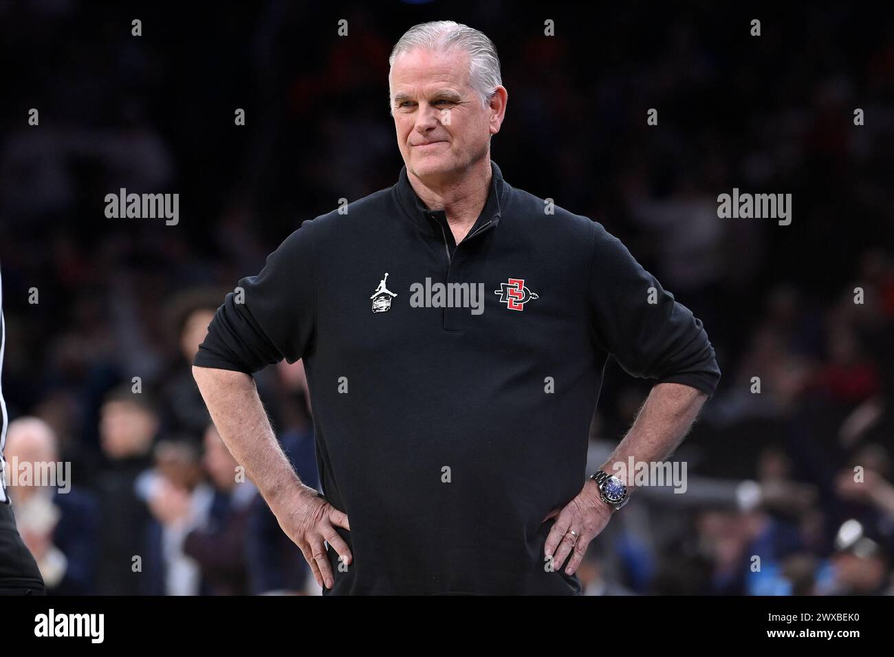 TD Garden. 28th Mar, 2024. Boston, Mass: San Diego State Aztecs head ...