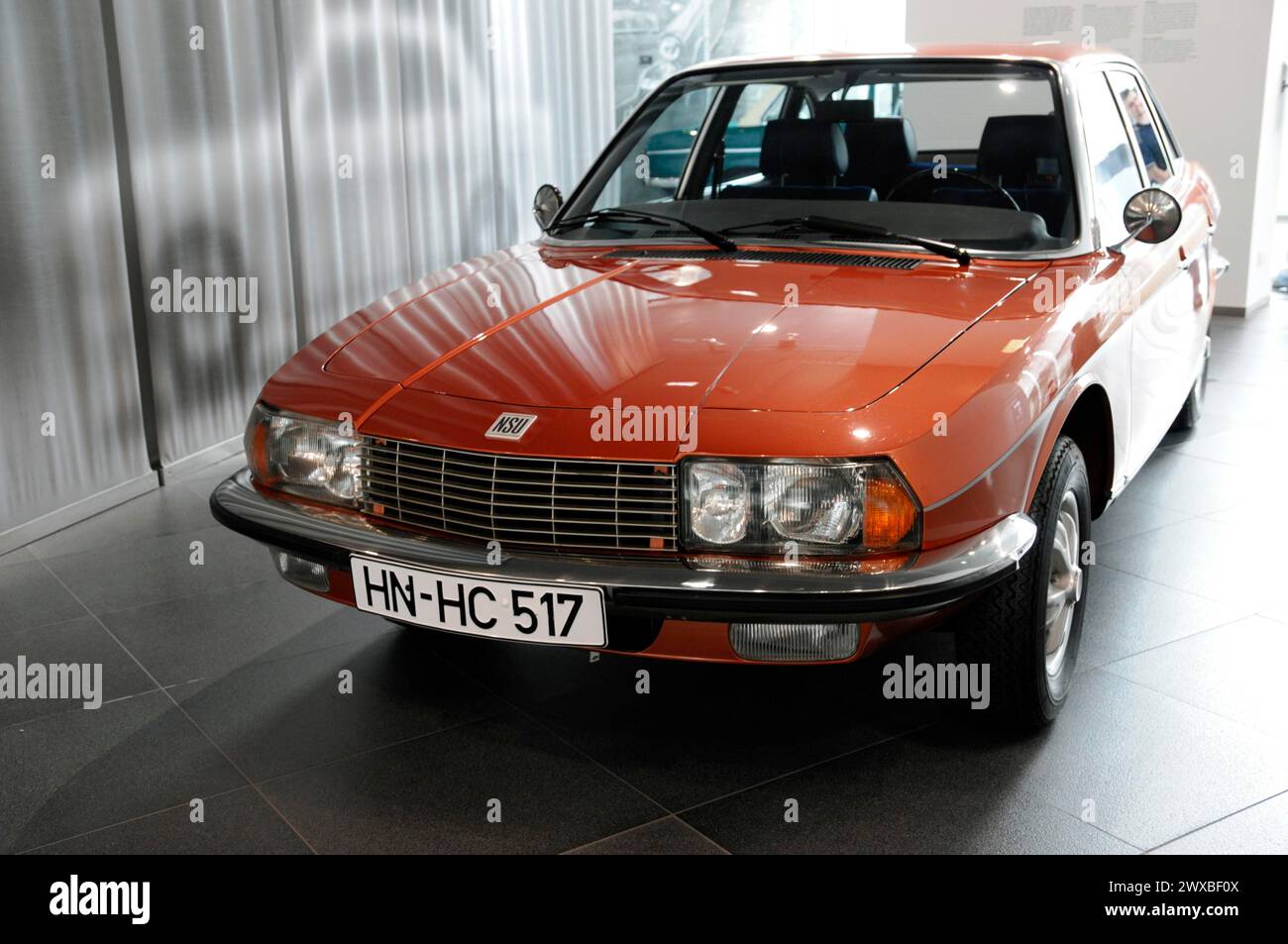 RO 80, Museum mobile, Audi Museum, Front view of a classic, luxurious ...