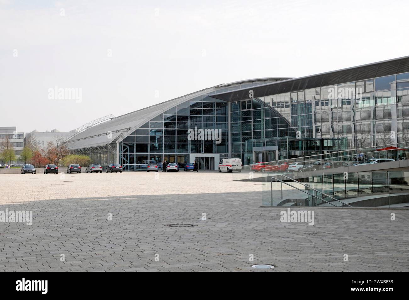 Museum mobile, Audi Museum, outdoor area of the 'museumobile' with ...