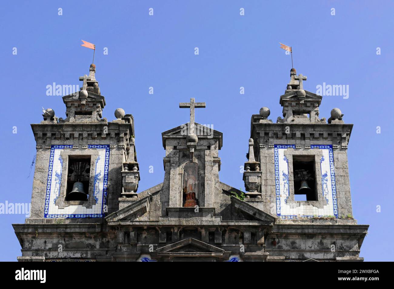 The church Igreja de Santo Ildefonso, Parca da Batalha, Porto, UNESCO ...