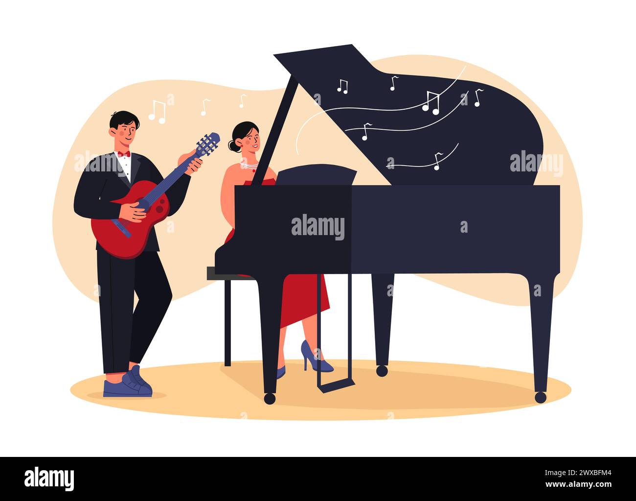 Musical performance vector concept Stock Vector Image & Art - Alamy
