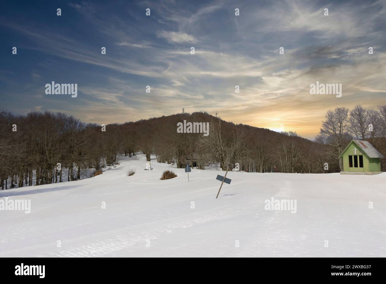 Sunset on Mount Botte Donato Parco Nazionale della Sila, Calabria ...