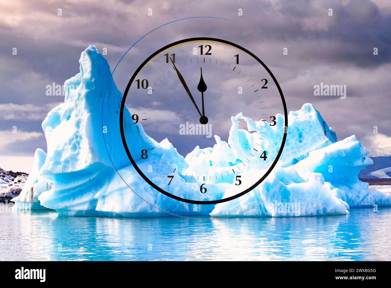 Symbol photo, iceberg, glacier melt, climate change, environmental ...