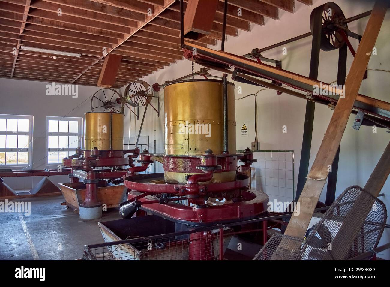 Gorreana, Azores, Portugal;June,07,2022; Tea rollers, used in the ...