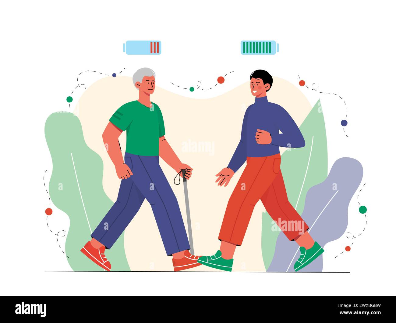 People with vitality vector concept Stock Vector Image & Art - Alamy