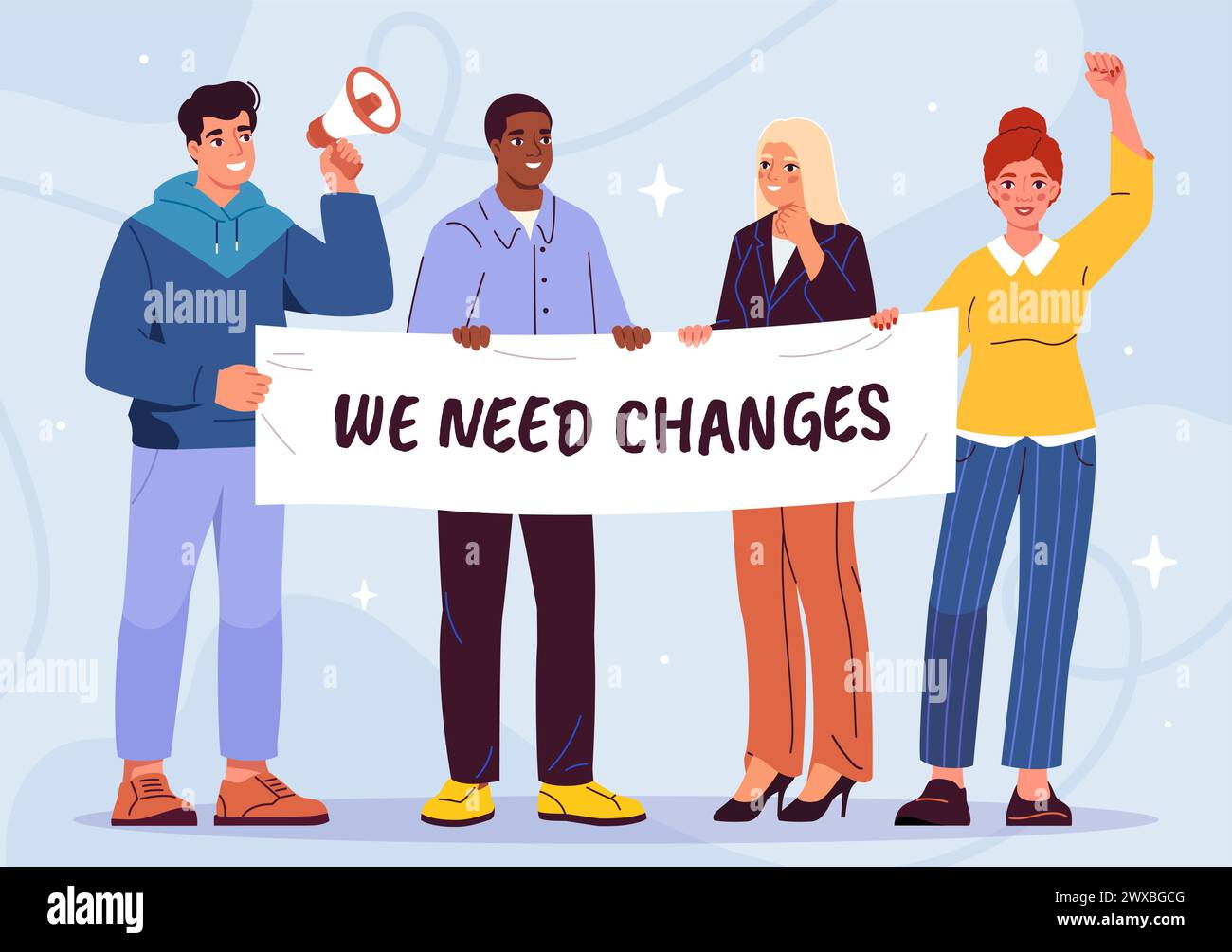 We need changes vector poster Stock Vector Image & Art - Alamy