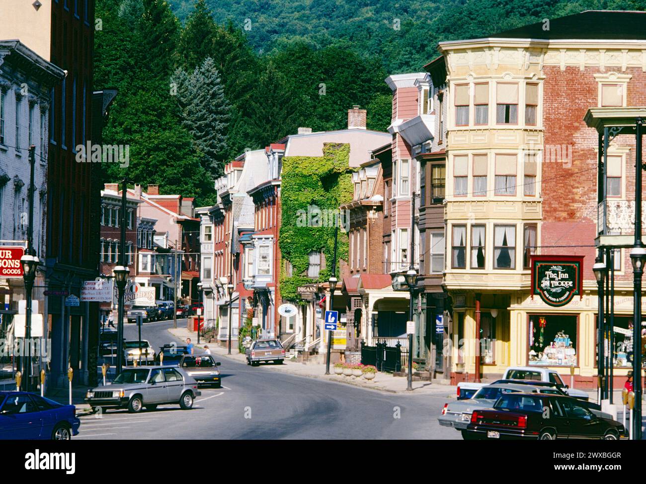 Historic town of Jim Thorpe; named for Olympic athlete; Pennsylvania ...