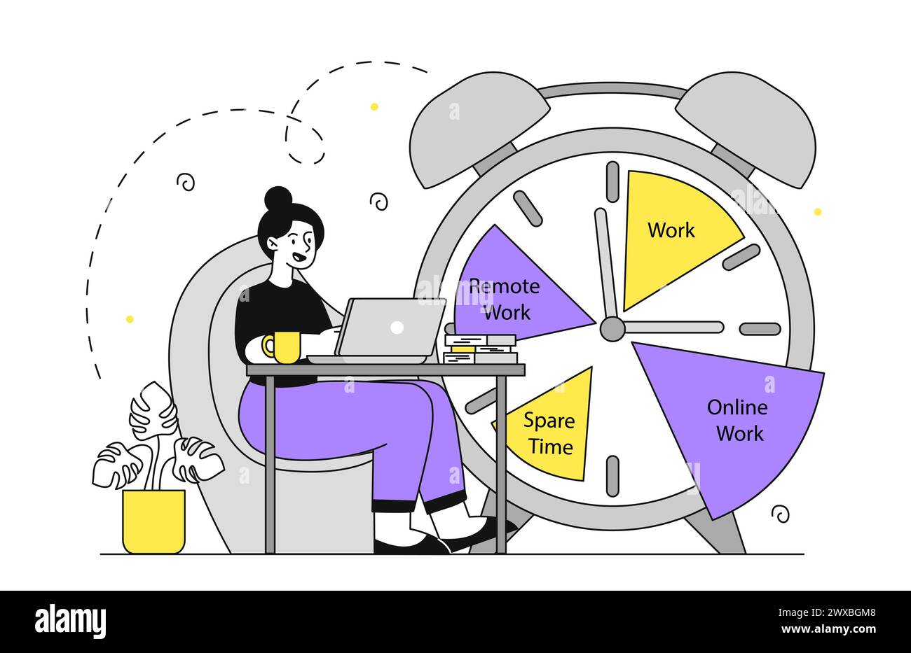 Coworker distant Stock Vector Images - Alamy