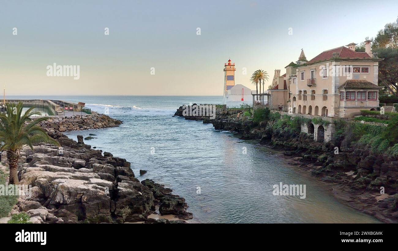 Santa Marta Lighthouse, built on the grounds of the Santa Marta Fort ...