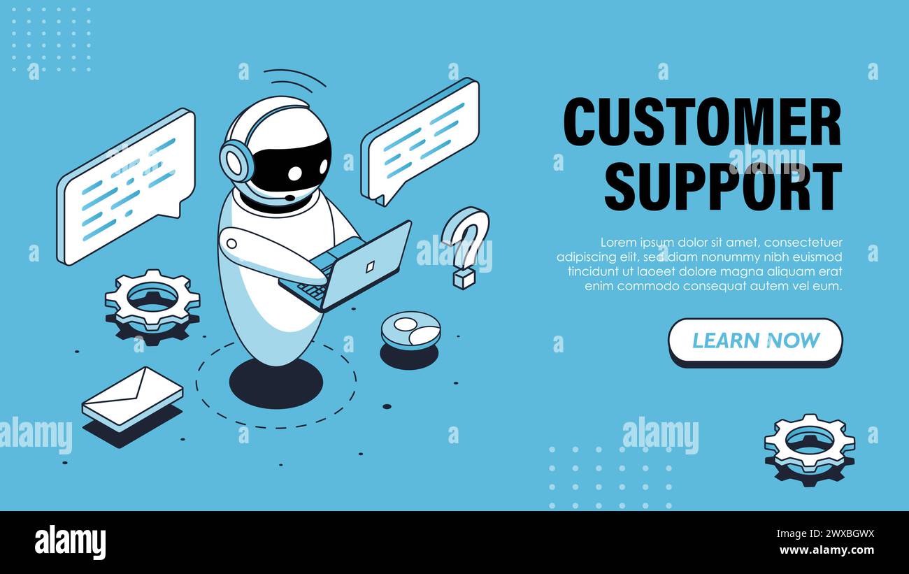 Isometric ai customer support hi-res stock photography and images - Alamy