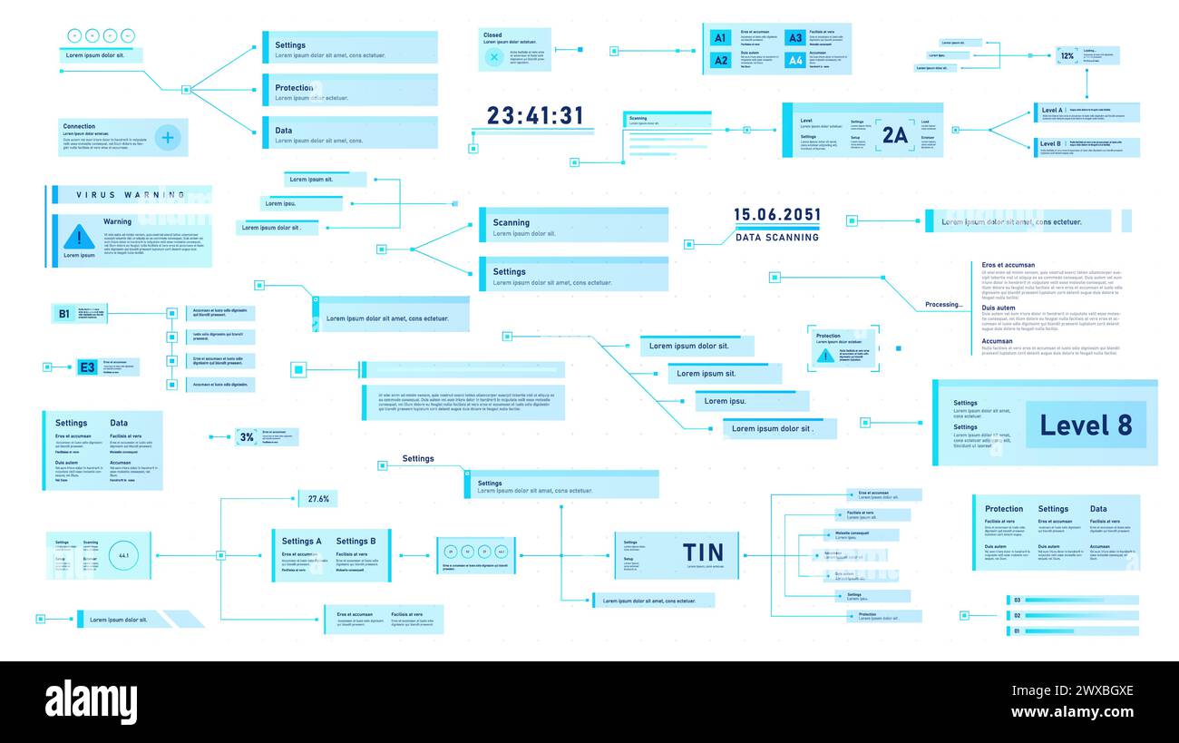 Hud ui gui futuristic Cut Out Stock Images & Pictures - Alamy