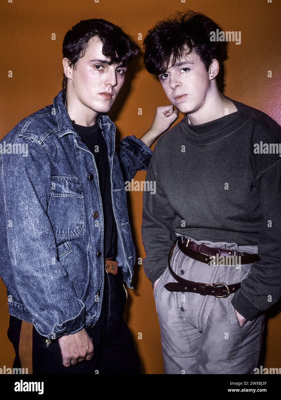 Tears For Fears,left Curt Smith and Roland Orzabal Stock Photo - Alamy