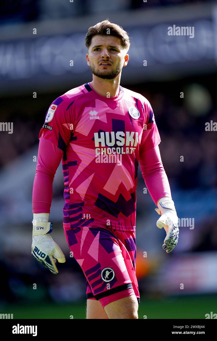Millwall goalkeeper Matija Sarkic during the Sky Bet Championship match ...