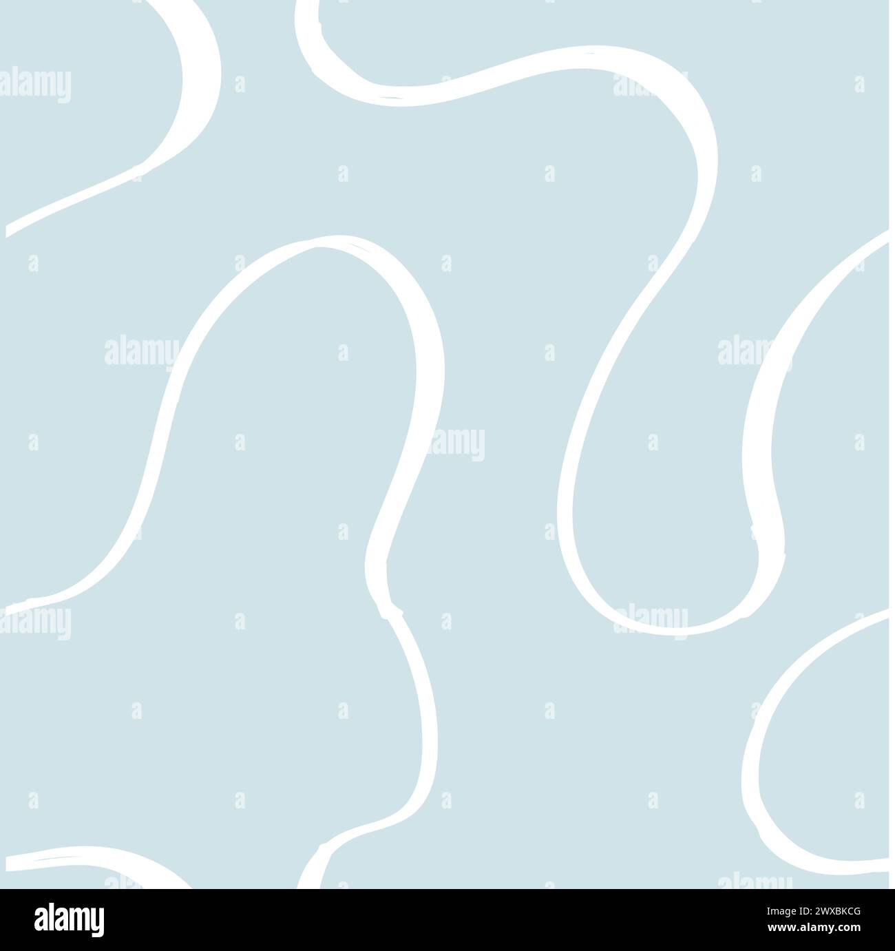 Seamless abstract pattern with squiggles and scribbles. Weaved curved ...