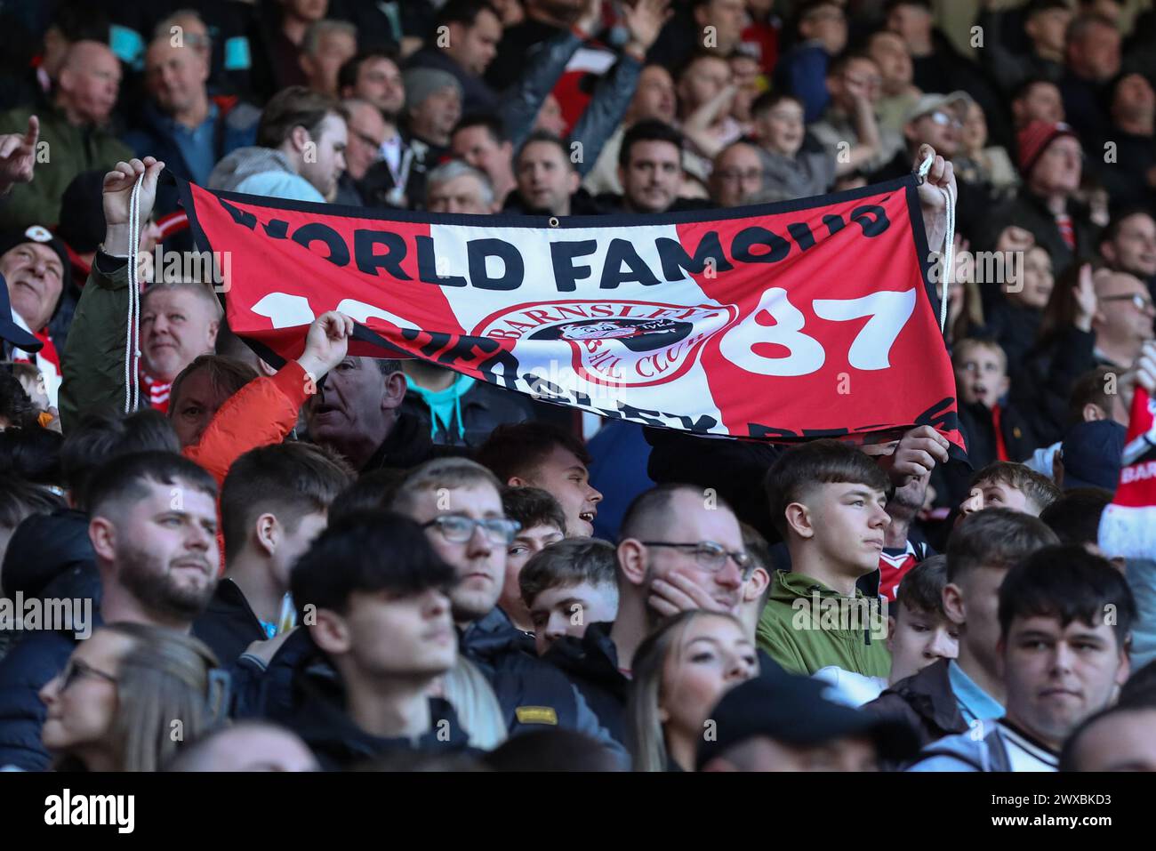 Barnsley fans before the game during the Sky Bet League 1 match ...