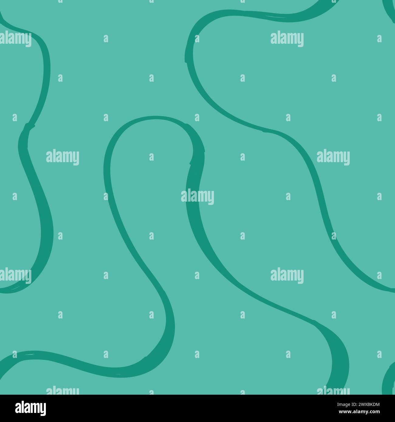 Seamless abstract pattern with squiggles and scribbles. Weaved curved ...