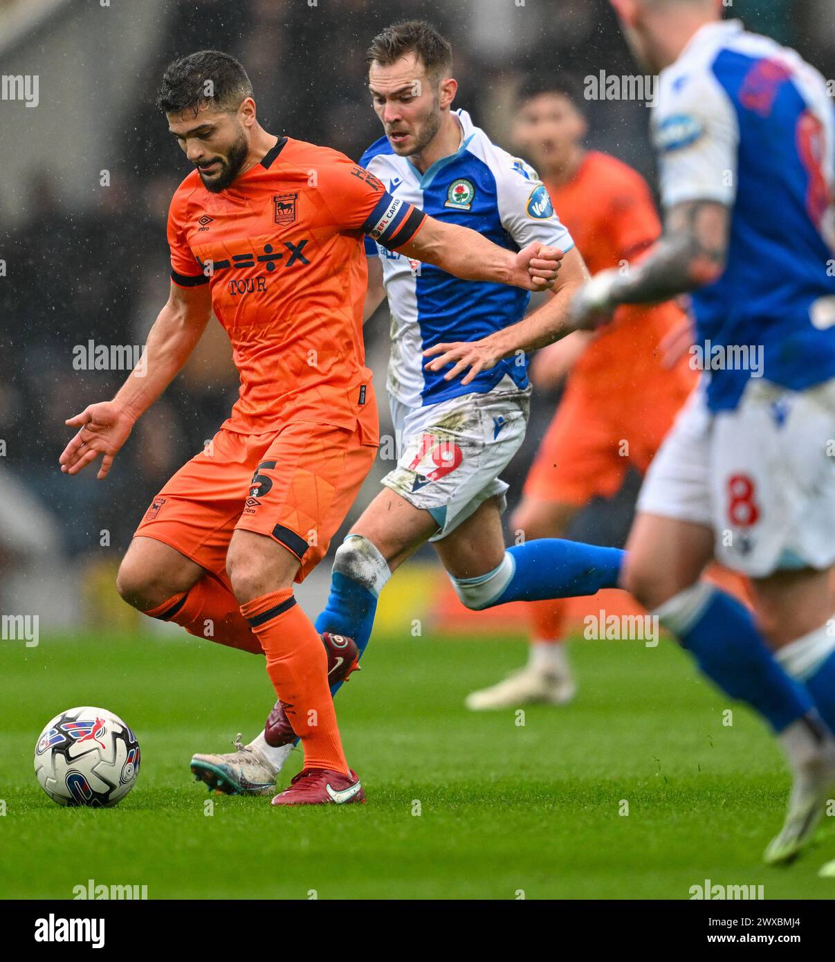 Ewood Park, Blackburn, UK. 29th Mar, 2024. EFL Championship Football, Blackburn Rovers versus ...