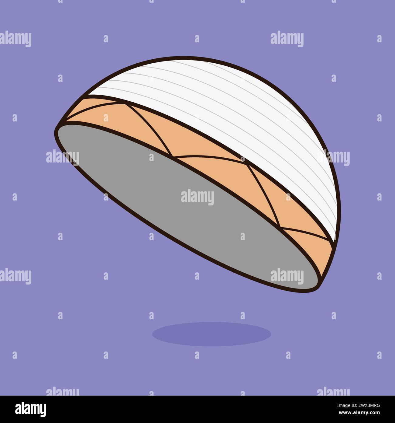 Islamic Prayer Cap Vector Illustration Icon Muslims Prayer Cap Icon ...