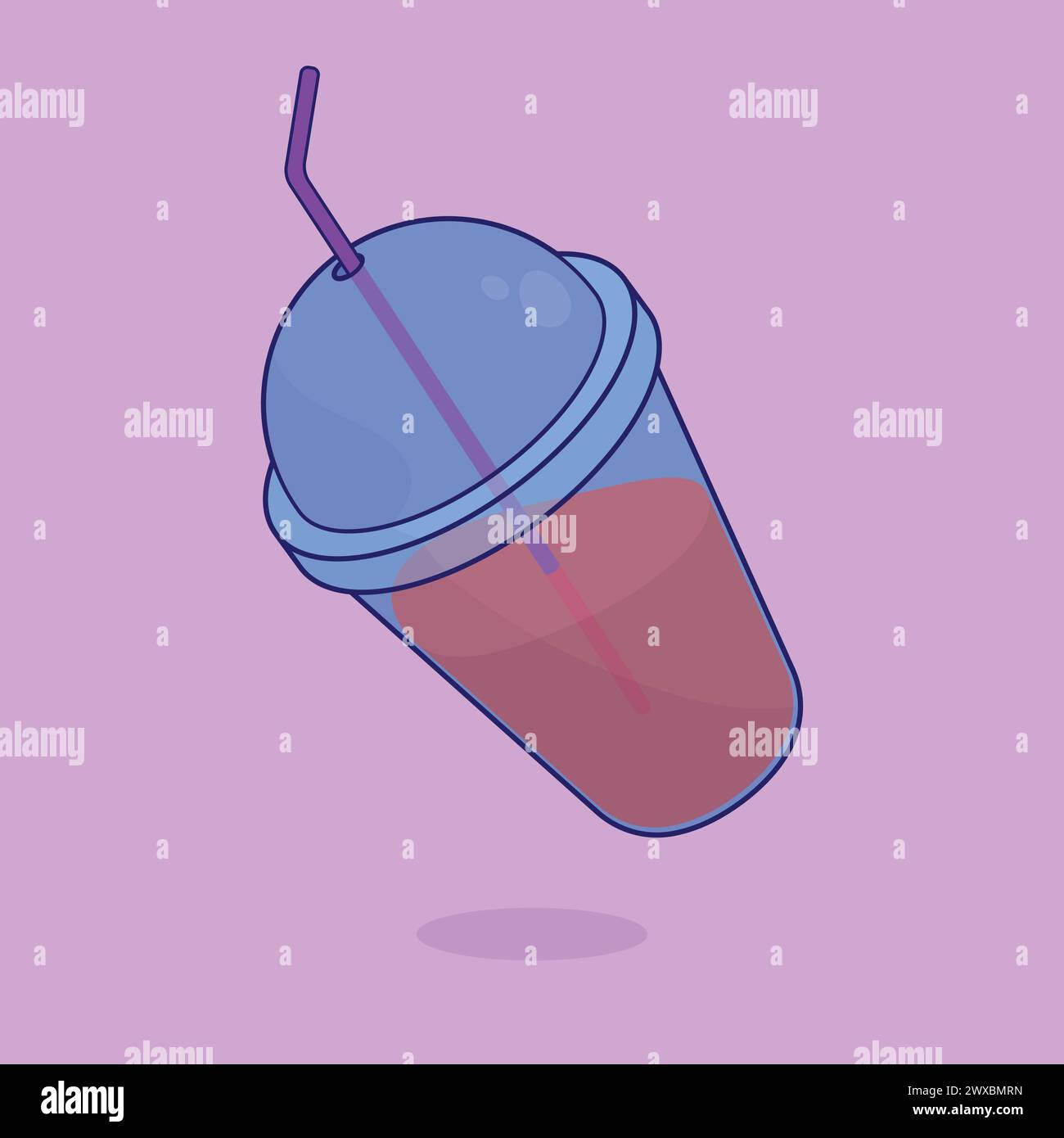 Fresh Smoothie Soda Drink Vector Illustration Icon Fresh Strawberry ... Fresh Smoothie Soda Drink Vector Illustration Icon Fresh Strawberry ...