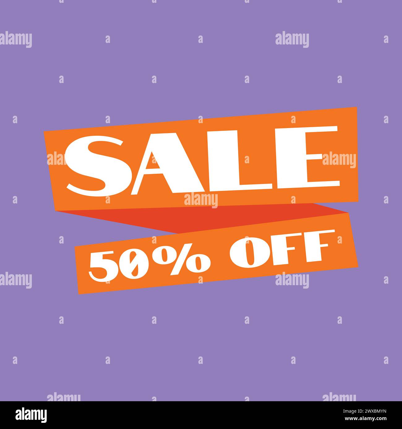 Clearance sale sign 50% Stock Vector Images - Alamy