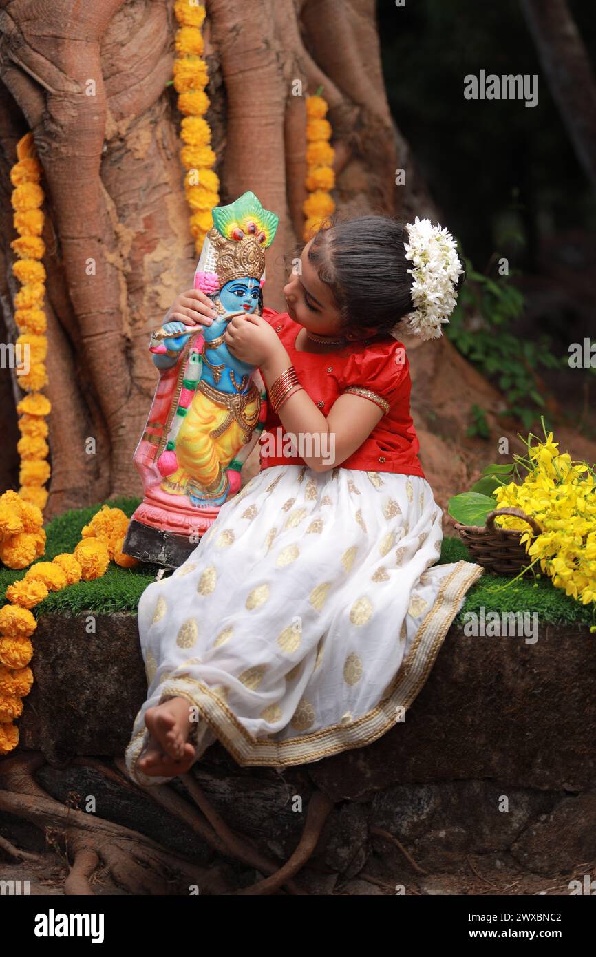 Naughty krishna hi-res stock photography and images - Alamy