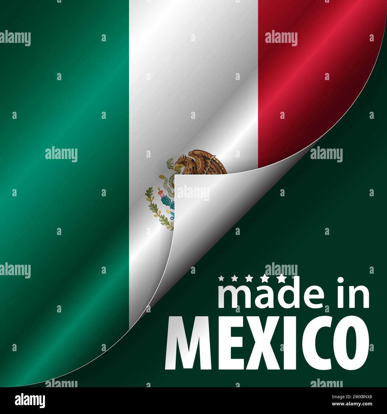 Made in Mexico graphic and label. Element of impact for the use you ...