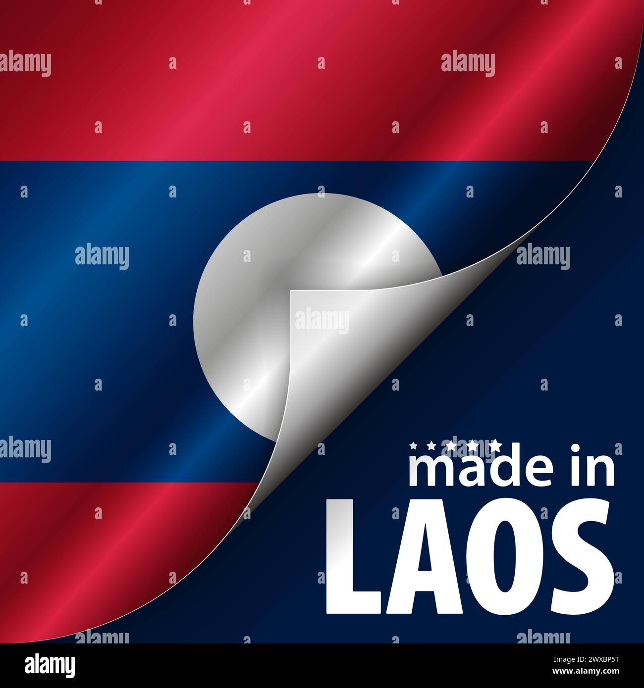 Bright day in laos Stock Vector Images - Alamy