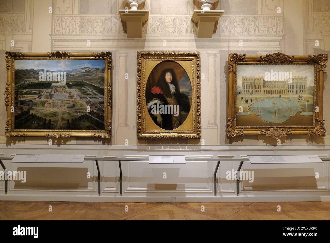 Room in the impressive Palace of Versailles, castle and French historic ...