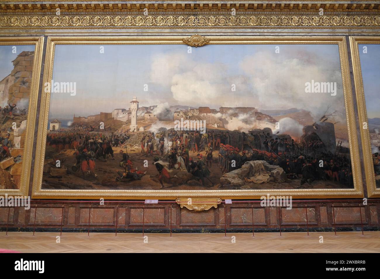 Interior of Palace of Versailles, French castle and historic monument ...