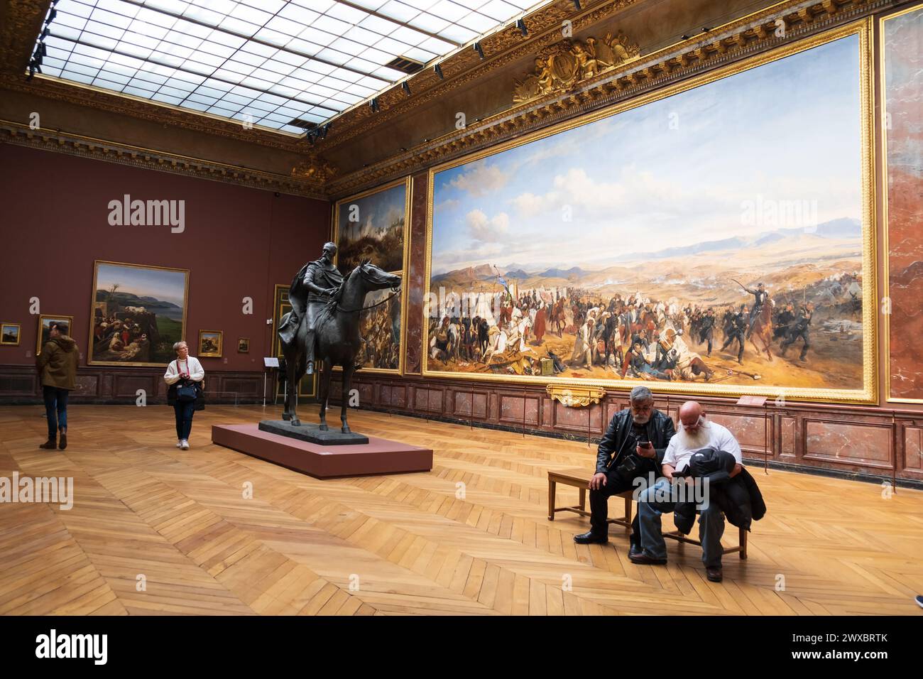 Interior of Palace of Versailles, French castle and historic monument ...