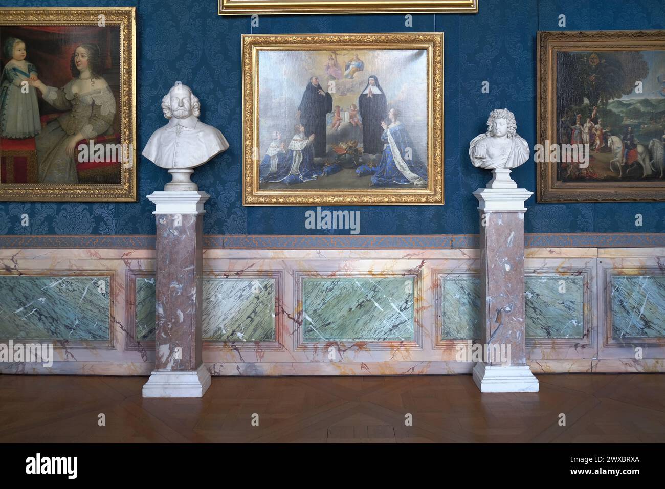 Room in the impressive Palace of Versailles, castle and French historic ...