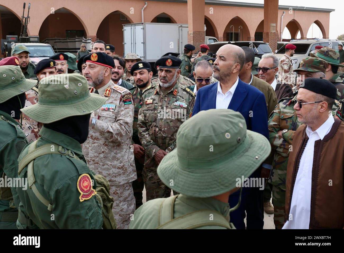 The two representatives of the Libyan Presidential Council, Musa Al ...