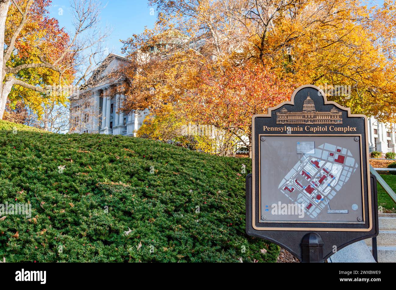 The Pennsylvania State Capitol Complex on an Autumn Afternoon ...