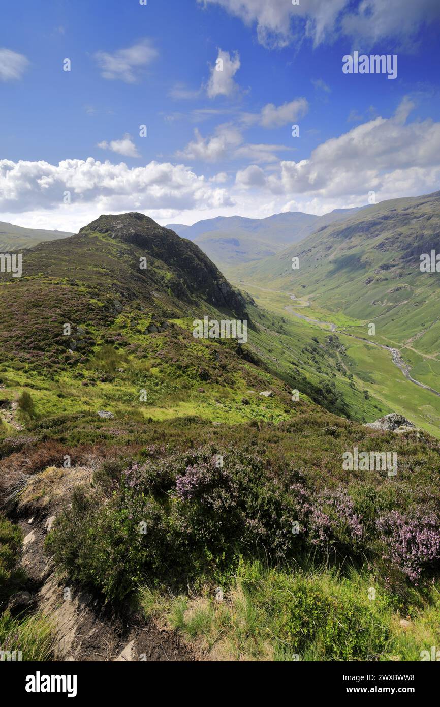 View of Sergeant's Crag Crag fell, Stonethwaite valley, Allerdale, Lake ...