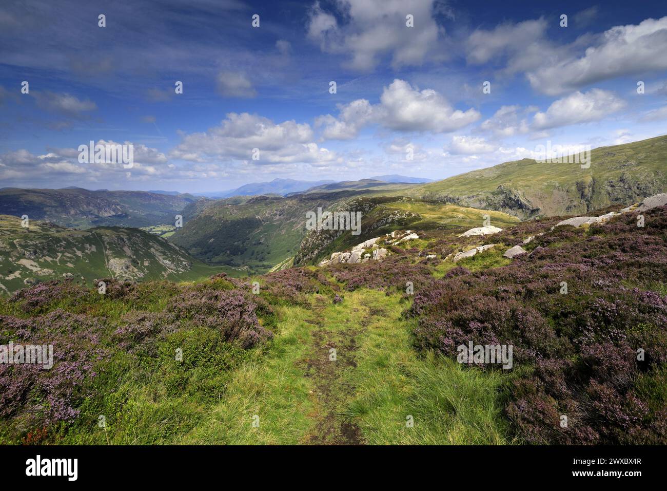 View of Sergeant's Crag Crag fell, Stonethwaite valley, Allerdale, Lake ...