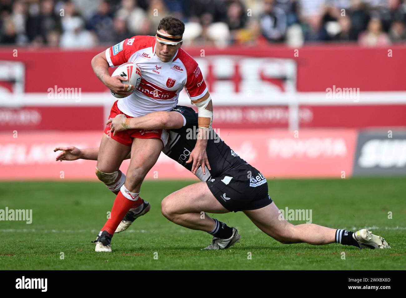 Jai Whitbread of Hull KR during the Betfred Super League match Hull KR ...