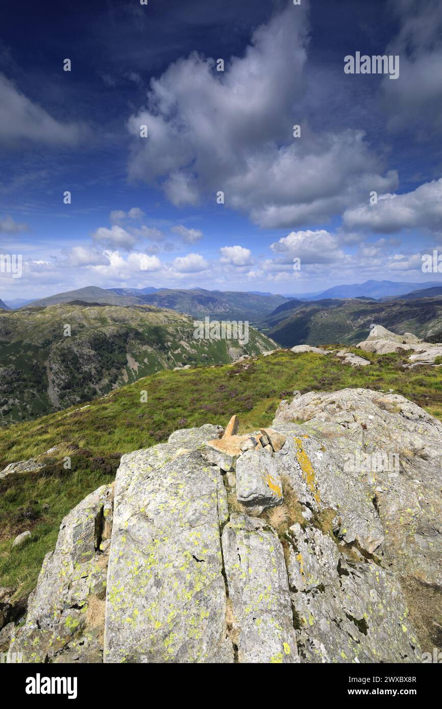 View of Sergeant's Crag Crag fell, Stonethwaite valley, Allerdale, Lake ...