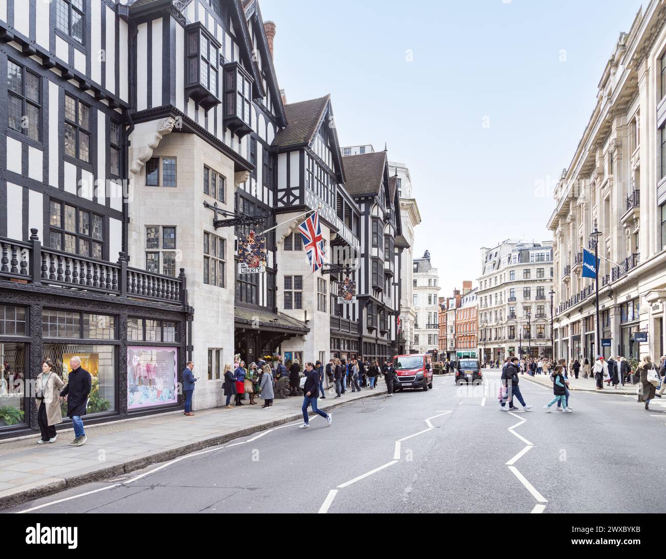 Exterior of the historic Liberty department store a London landmark ...