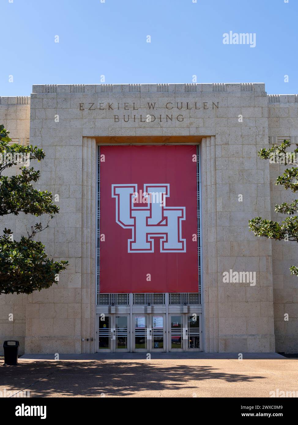 Houston, Texas, USA - February 27, 2022: The UH Ezekiel W. Cullen ...