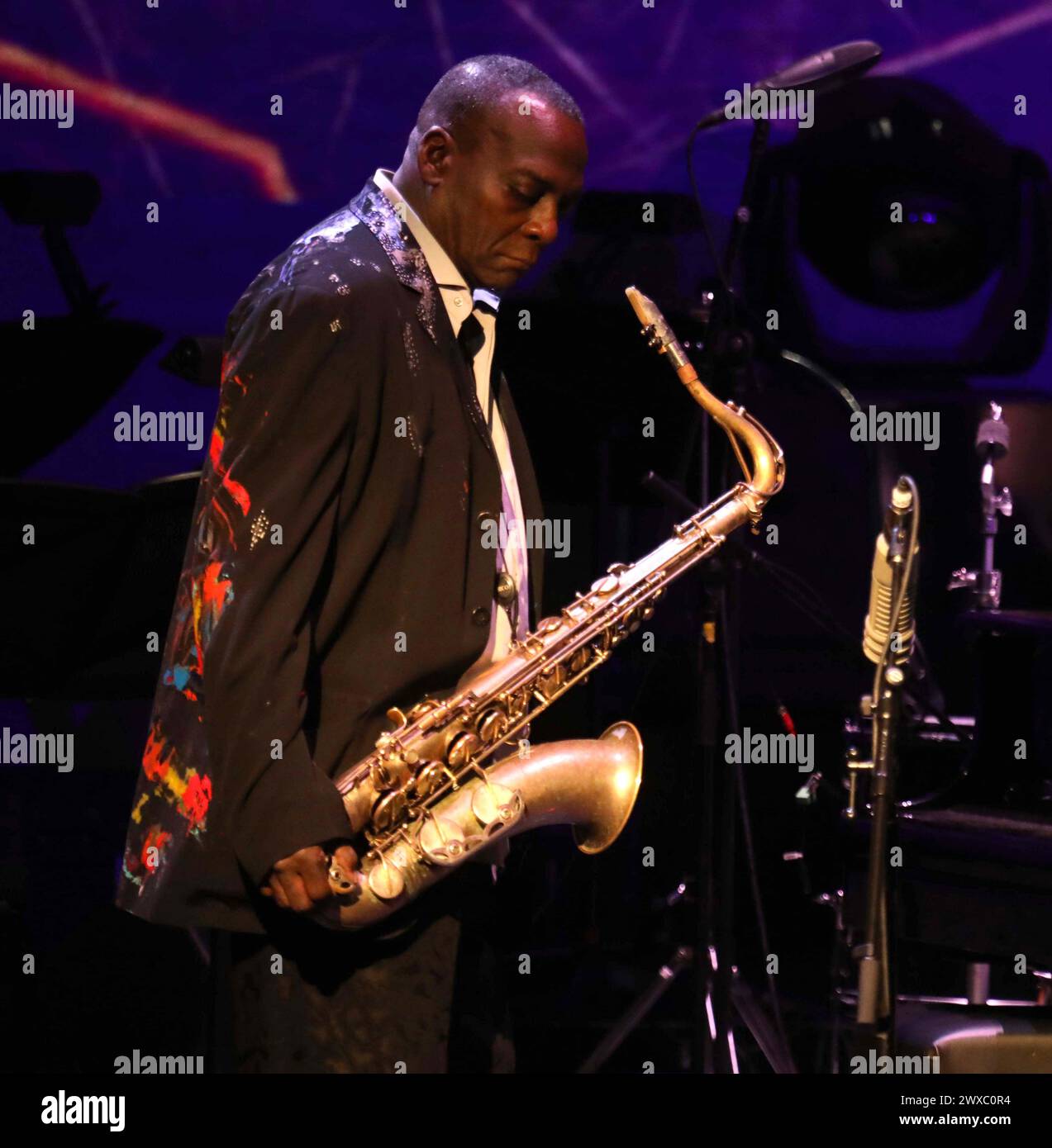 March 28, 2024, New York, New York, USA: Jazz saxophonist DAVID MURRAY ...