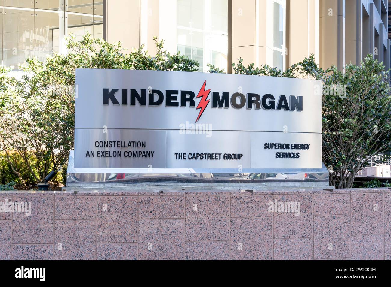 Houston, Texas, USA - February 27, 2022: Kinder Morgan headquarters in ...