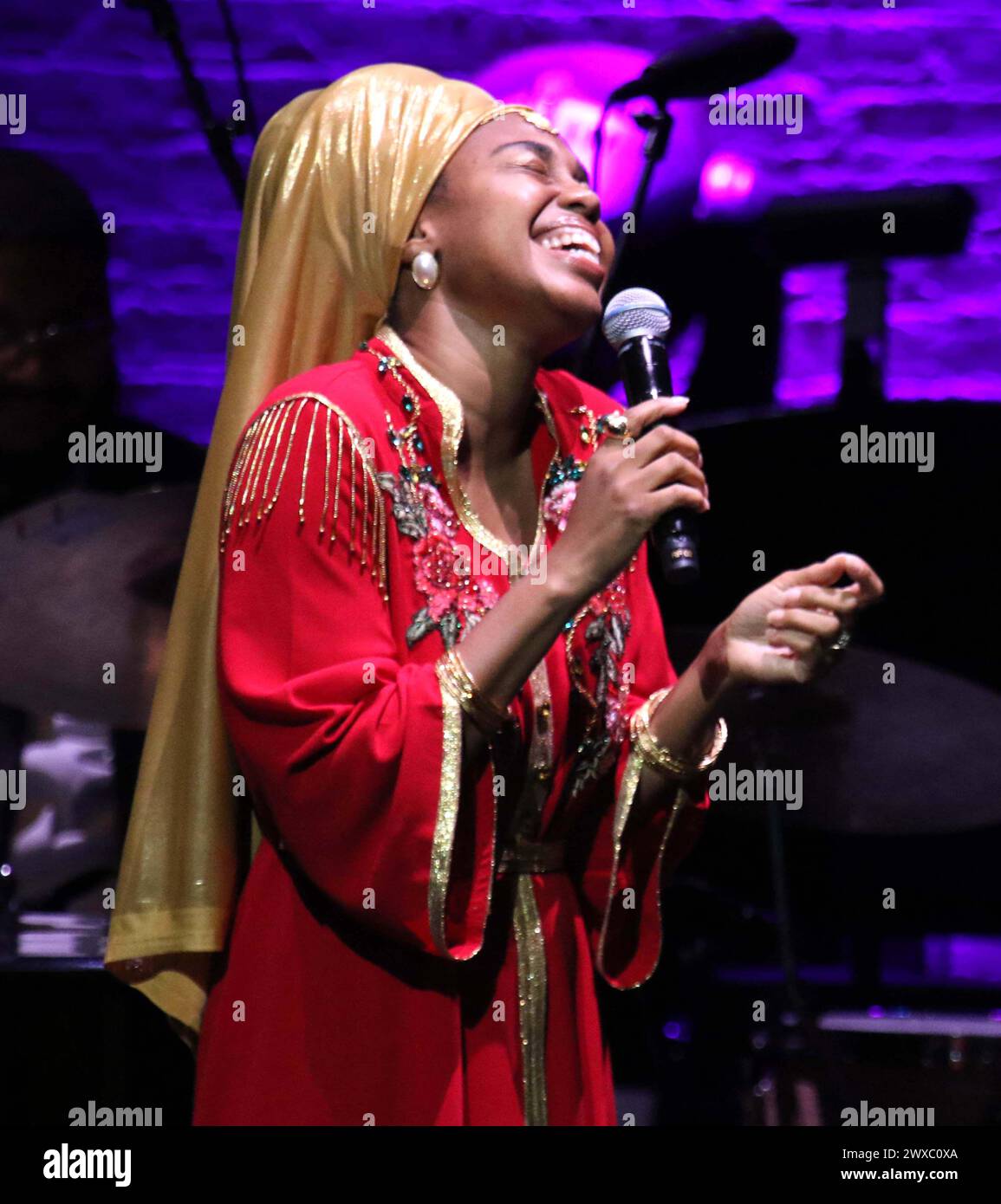 March 28, 2024, New York, New York, USA: Jazz singer JAZZMEIA HORN ...
