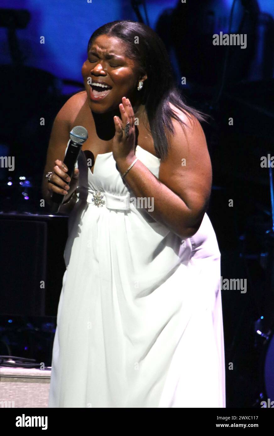 March 28, 2024, New York, New York, USA: Jazz singer ALEXIS MORRAST ...