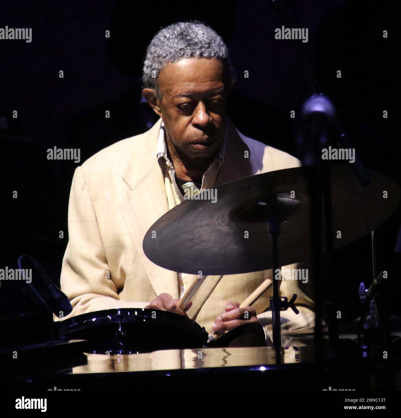 March 28, 2024, New York, New York, USA: Jazz drummer LOUIS HAYES ...