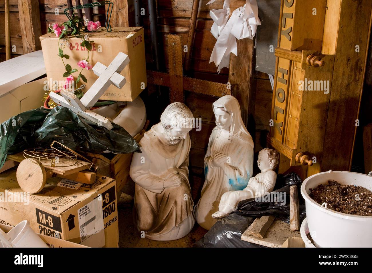 Kingston, New Brunswick, Canada. In the Church Storeroom, Trinity ...