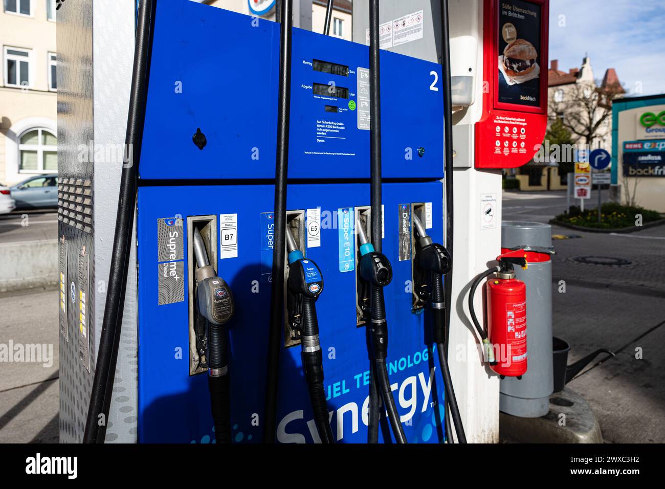 Esso Gas Station. On Good Friday, March 29, 2024, with 21 degrees ...